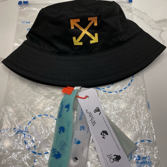 Off-White | Accessories | Offwhite Arrow Logo Bucket Hat | Poshmark